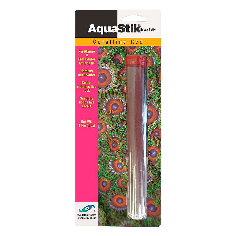 COLA AQUASTICK TLF CORALLINE RED 114G - Aquabase Aquapaisagismo