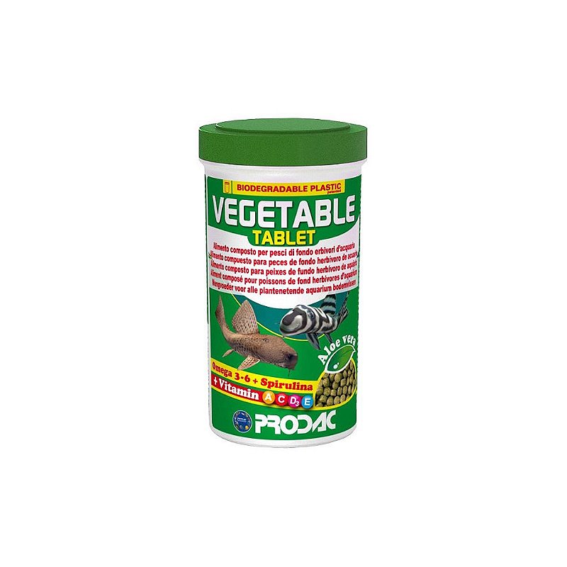 RACAO PRODAC VEGETABLE TABLET 30G - Aquabase Aquapaisagismo