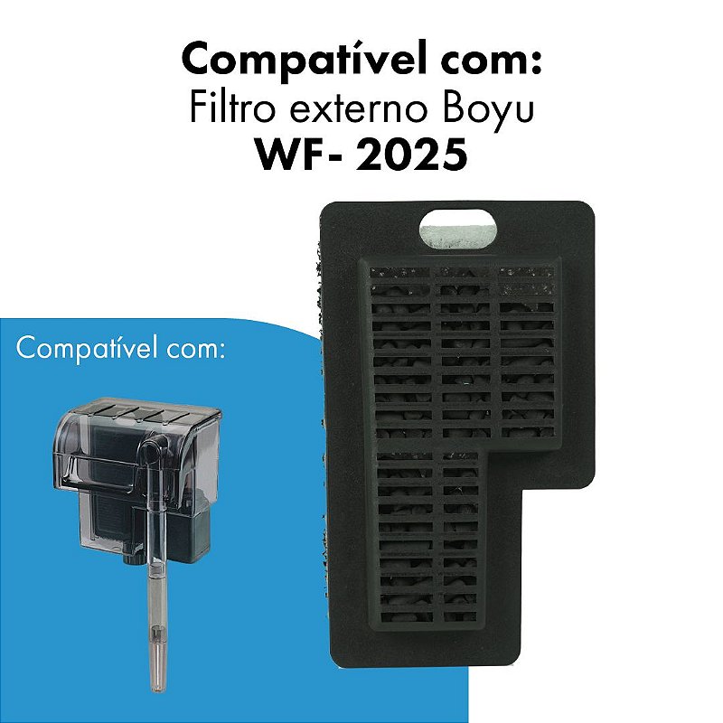 REFIL FILTRO EXT BOYU WF-2025 - Aquabase Aquapaisagismo