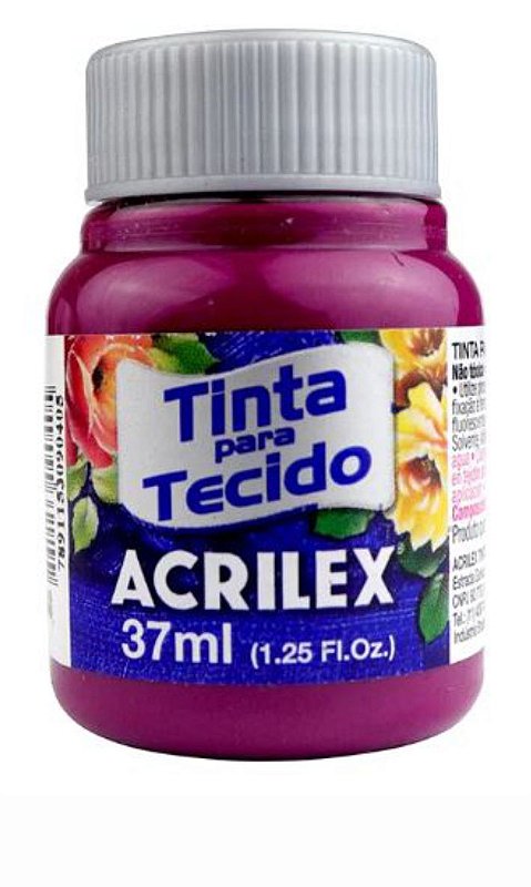 TINTA TECIDO ACRILEX 37ML - 640 PITAYA - LCH INFORMATICA E PAPELARIA