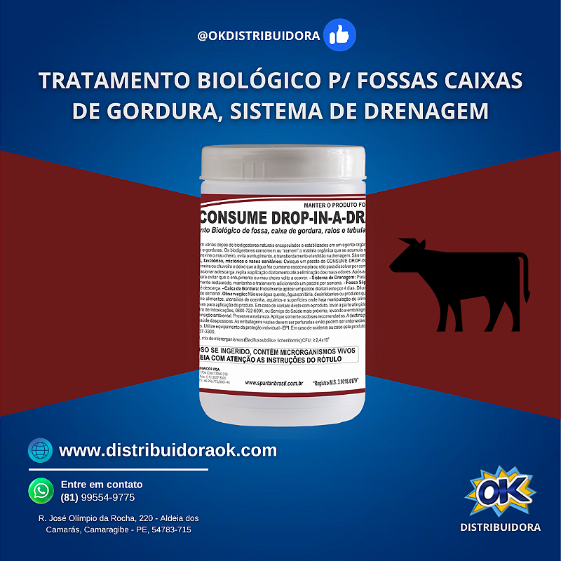 CONSUME DROP IN A DRAIN 350g - Distribuidora Ok / Tudo para Limpeza ...