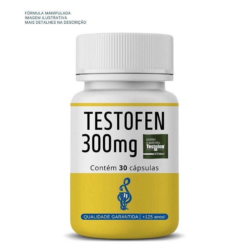 Testofen 300mg 30 doses - Farmácia Fernando | Manipulação & Suplementos