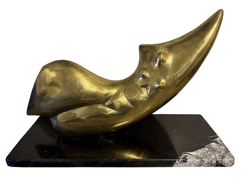 D. Calabrone, Escultura em bronze assinada e identificada como PA ...