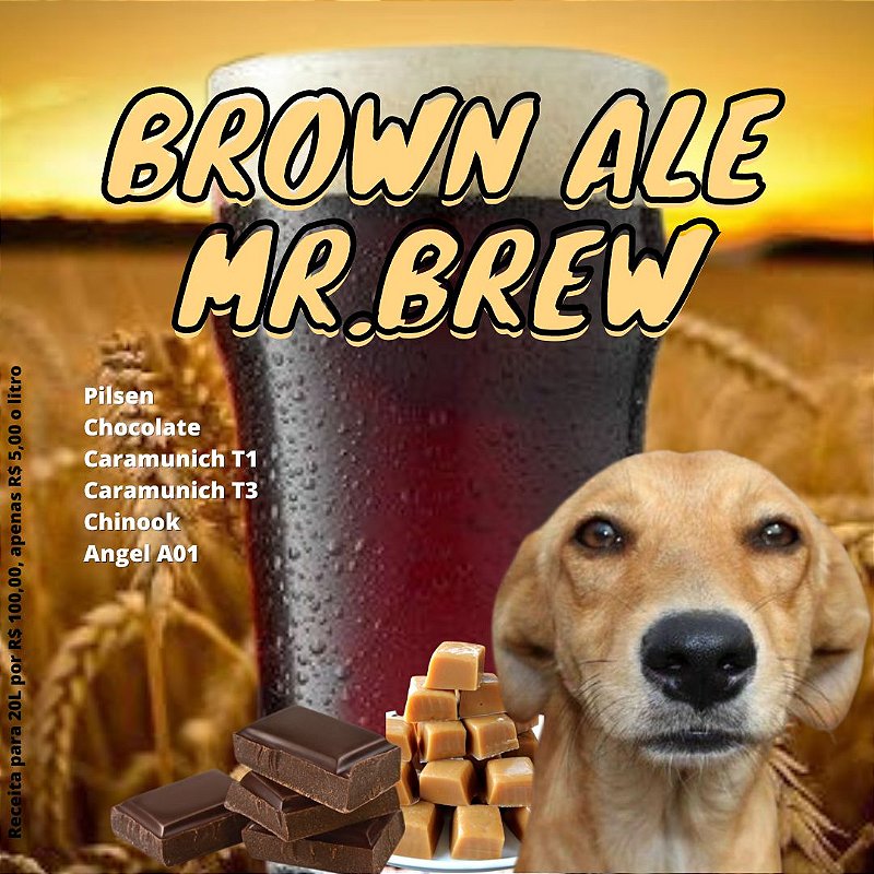 Kit de Cerveja American Brown Ale - Mr.Brew 20L - Mister Brew Shop - Os ...