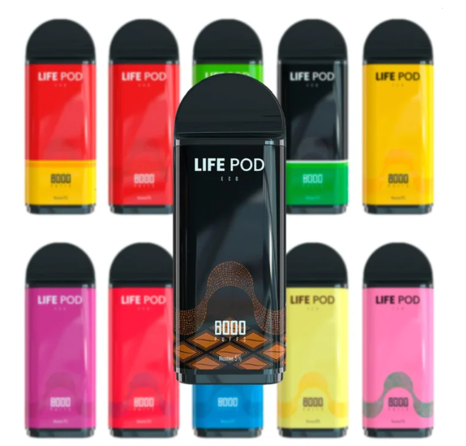 Total POD: Cartucho Refill Life POD ECO 8000 Puffs - Qualidade Premium - Total POD | Maringá - PR
