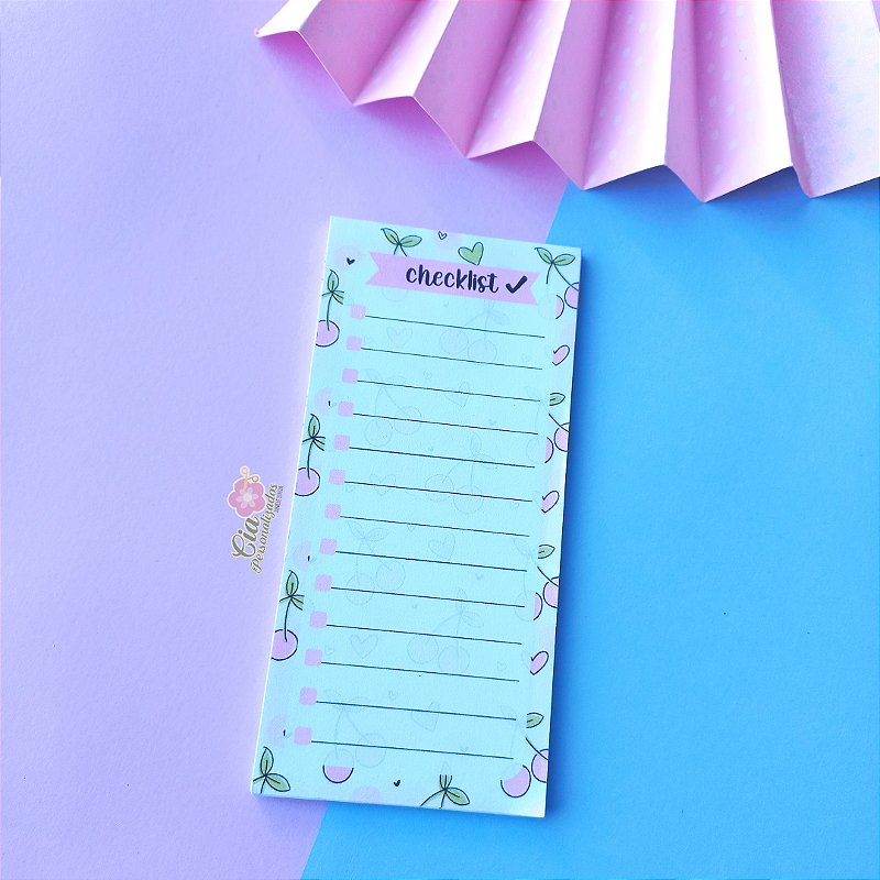 Bloquinho Checklist - Loja - Cia Personalizados