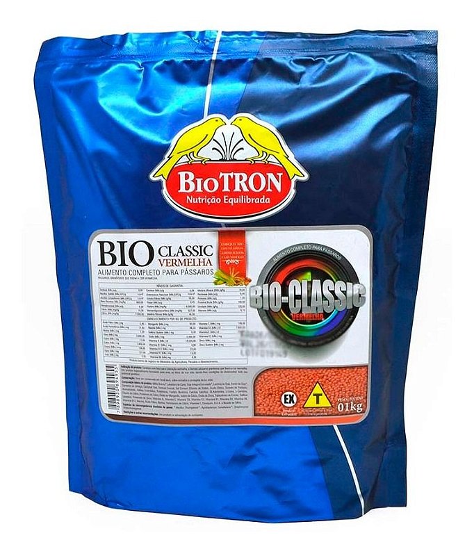BIOTRON BIO CLASSIC VERMELHA 1KG - A casa do seu PET
