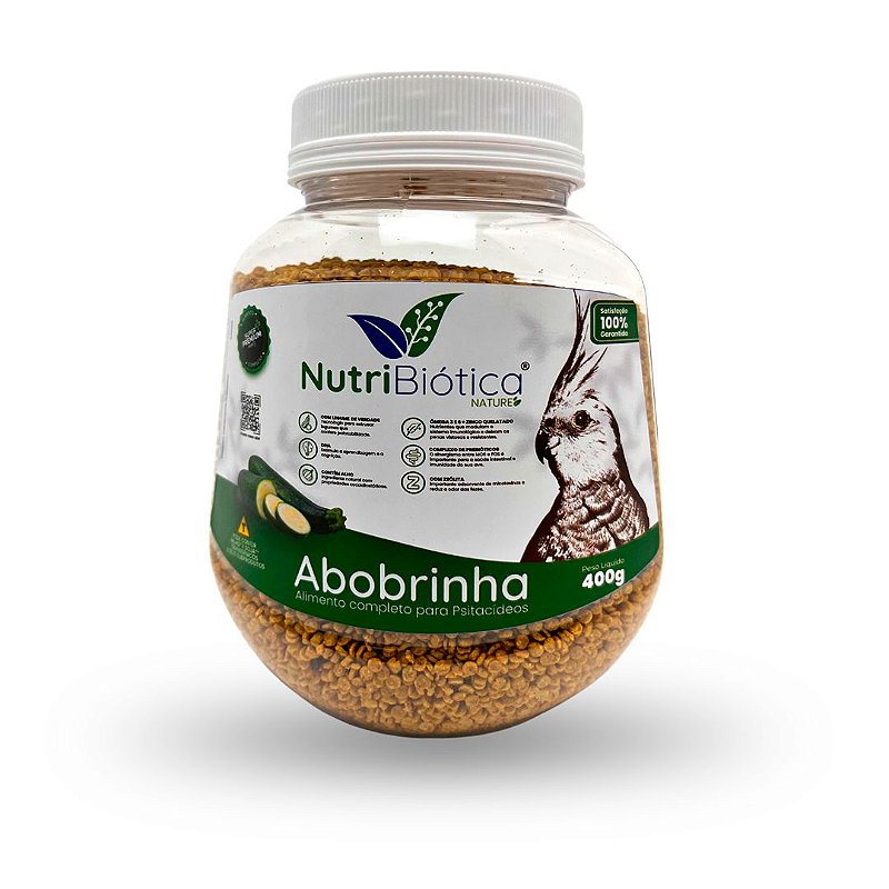 NUTRIBIOTICA SP MAIS PSITA NATURE ABOBRINHA 400G - A casa do seu PET