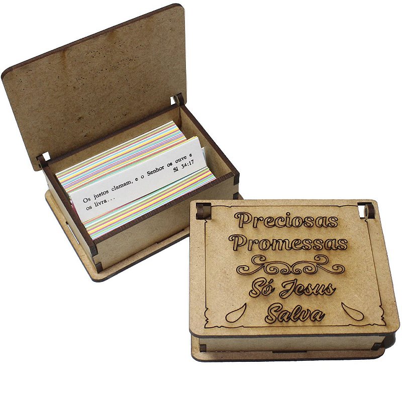 Caixa Promessa Madeira MDF Para Lembrancinhas Evangélicas e ... Caixa Promessa Madeira MDF Para Lembrancinhas Evangélicas e ...