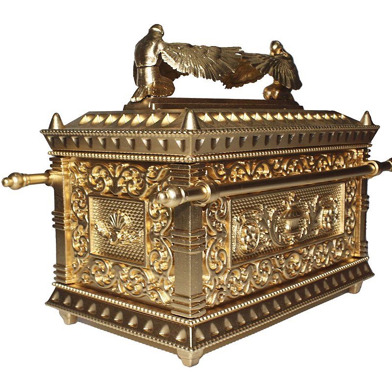 Arca Da Aliança Em Plástico Abs Dourada Gigante 30cm - Loja Preciosa Graça