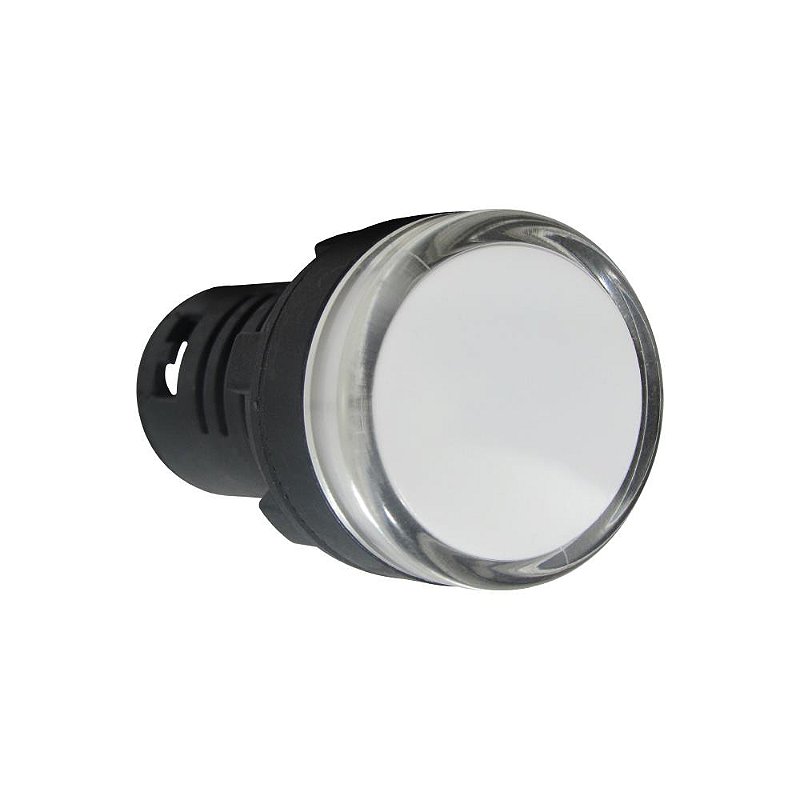 Sinalizador LK16-22 Branco 220V LED - NOVA TRIDA ELETRÔNICA