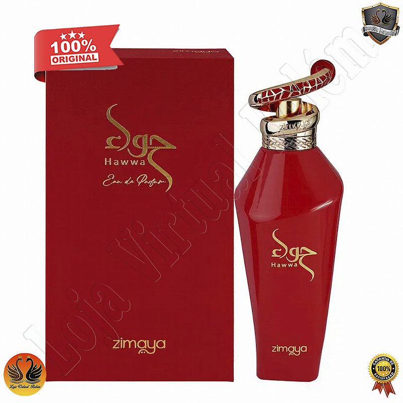 Perfume Árabe Zimaya Hawwa Red Eau de Parfum 100ml - lojavirtualbelem