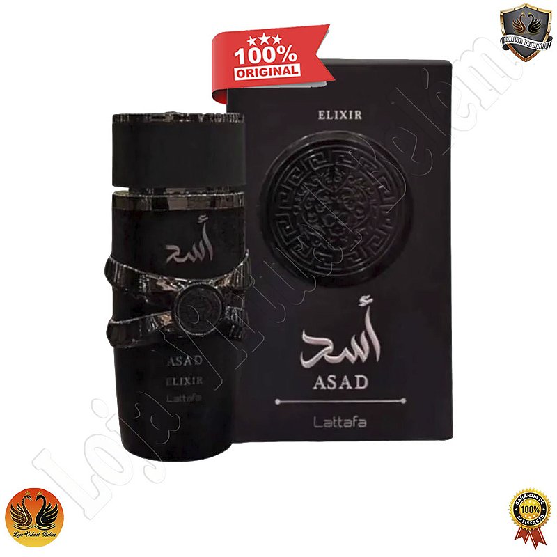 Lattafa Asad Elixir 100ml Amadeirado | Perfume Masculino - lojavirtualbelem