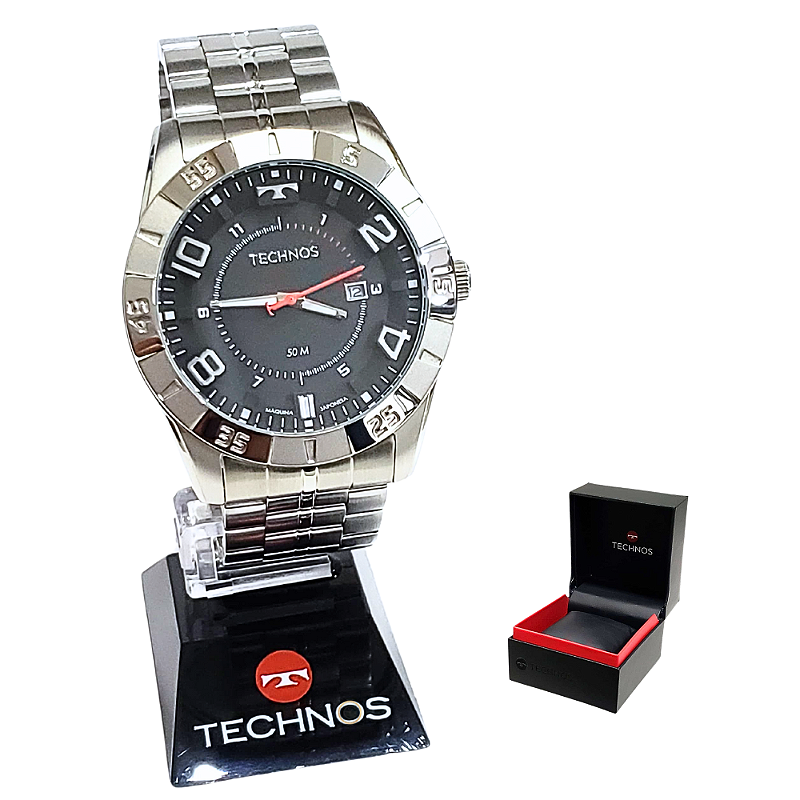 Relógio Technos Masculino Analógico Racer Prateado 2115MXL/1P ...