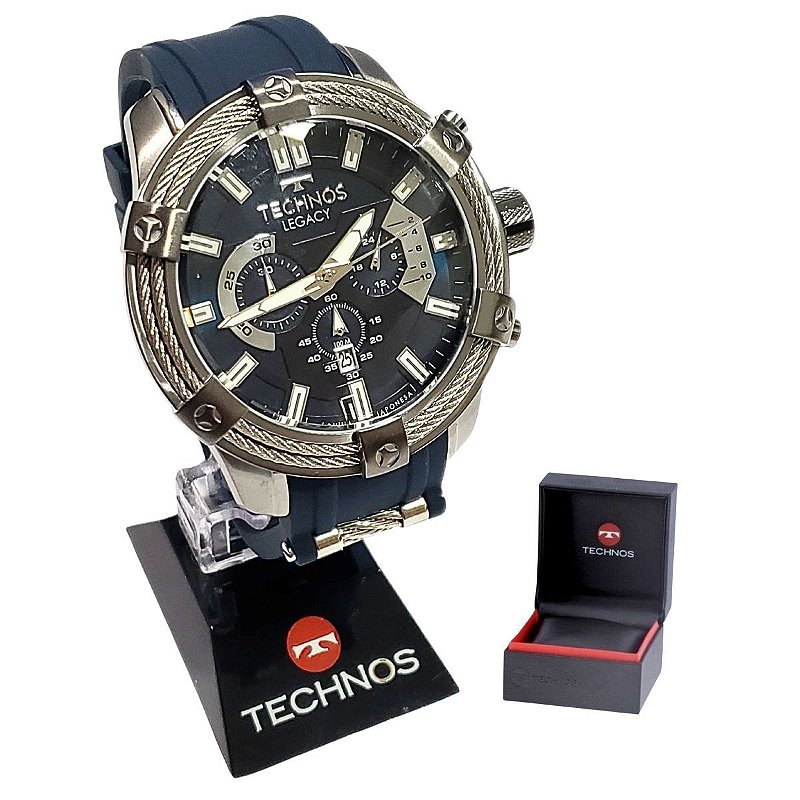 Relógio Technos Masculino Analógico Legacy Grafite JS25BBR/2A ...