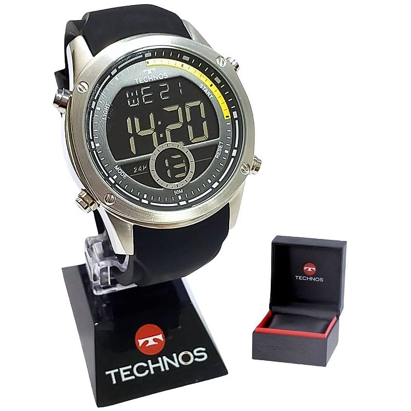 Relógio Technos Masculino Digital Prata BJ3463AC/2K - Relógios Campana ...