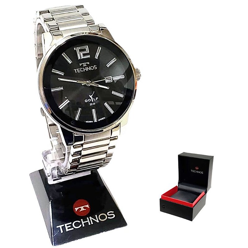 Relógio Technos Masculino Analógico Classic Golf 2115TU/1P - Relógios ...
