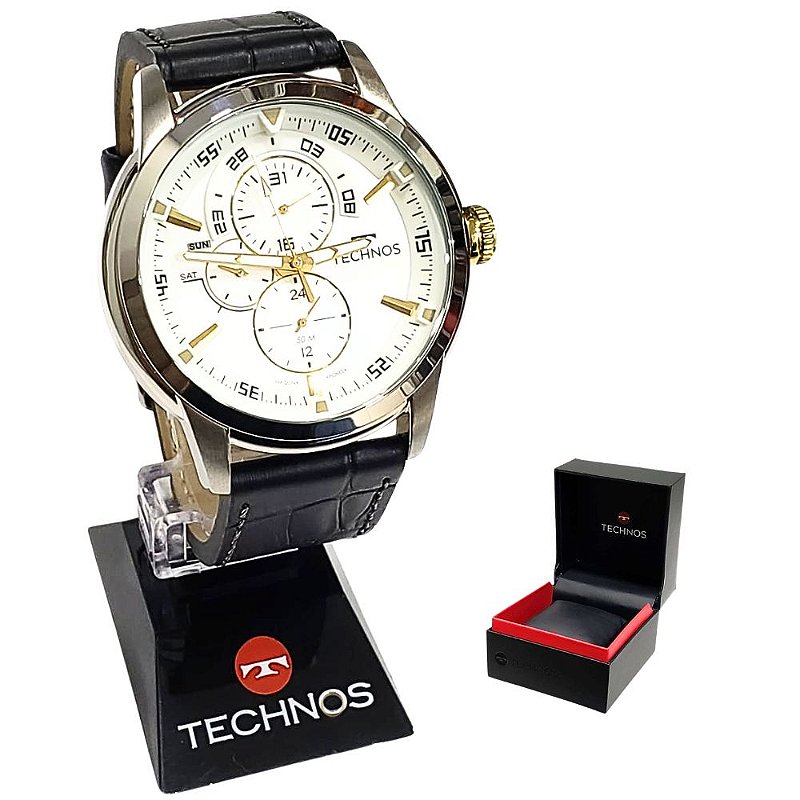 Relógio Technos Masculino Analógico Grandtech 6P57AF/0K - Relógios ...