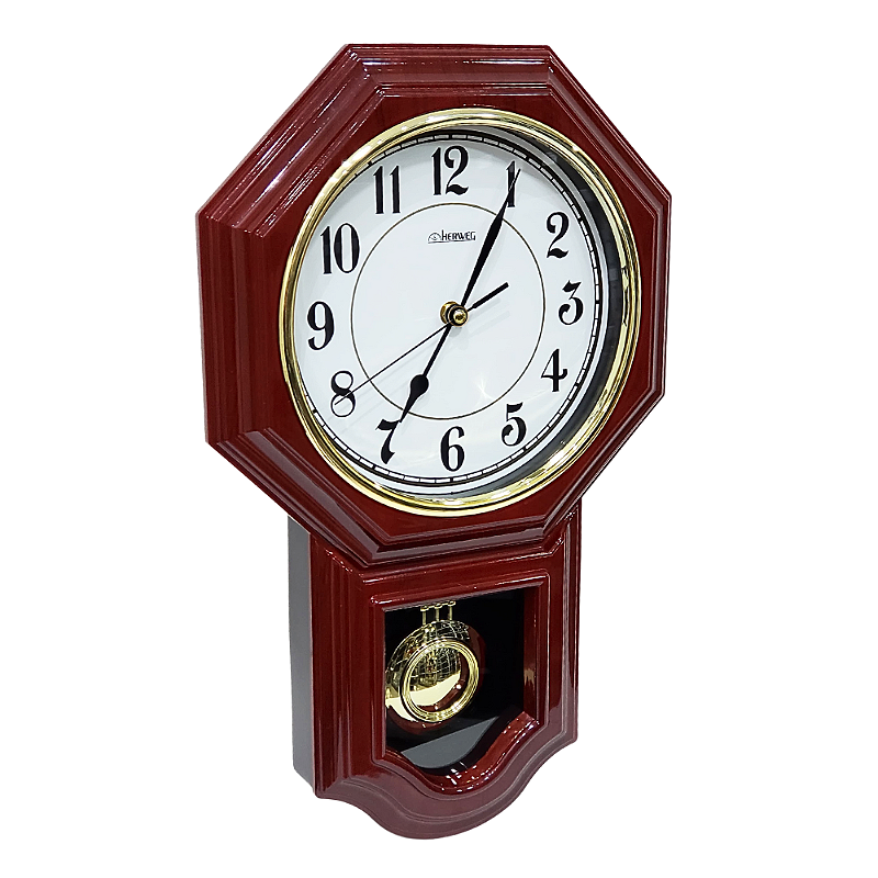 Relógio de Parede Herweg Pêndulo e Musical Mogno 5304 - 115 - Relógios ...