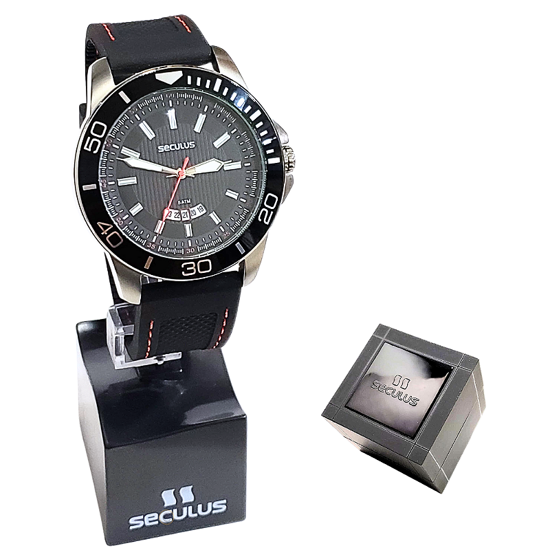 Relógio Seculus Masculino Analógico Silicone 20791G0SVNU1 - Relógios ...