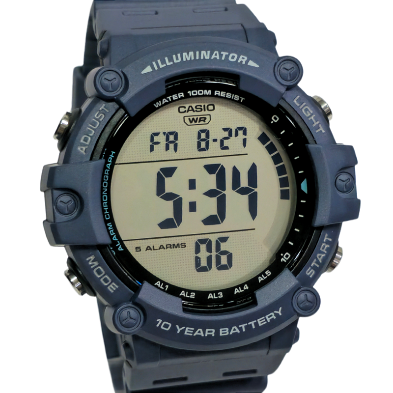 Relógio Casio Digital Masculino Standard Azul AE-1500WH-2AVDF ...