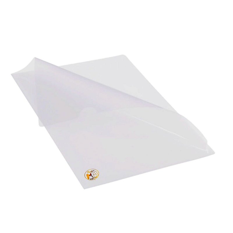 Pasta em L Tamanho A4 - Transparente - Escola e Escritório - Pastas MM