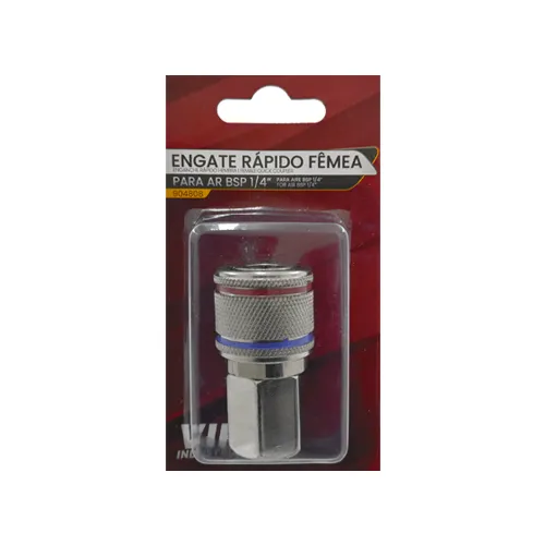 Engate Rápido Rosca Fêmea 1/4" BSP Vip - Brenfeer - Ferramentas para ...