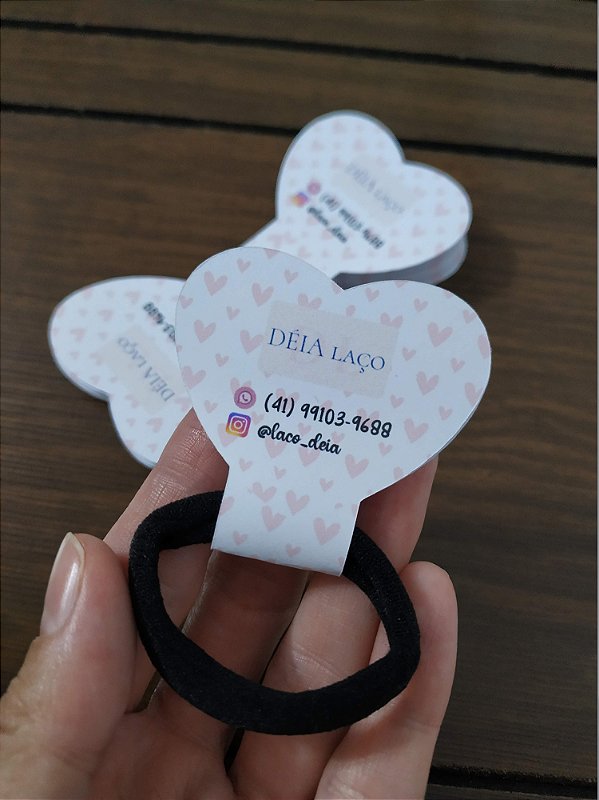 Tag para xuxinha de cabelo - Juliana F Gusso - Papelaria Personalizada