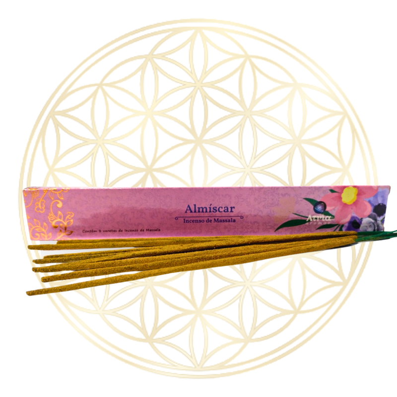Incenso Atria Indiano Massala Vareta Almiscar - www.fluiratacado.com.br