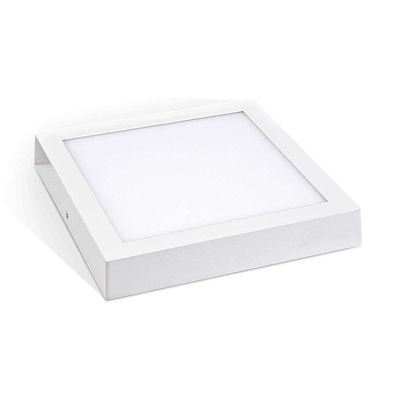 Luminária Led Flat Sobrepor Quadrada | 18w | 3000k | Autovolt - Casa ...
