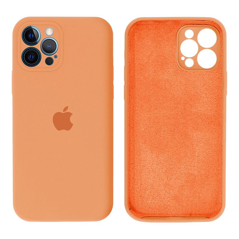 Capinha iPhone 12 Pro Max Silicone Aveludado e Proteção de Câmera - GCM ...