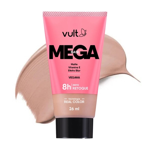 Base Liquida Mega Base 26ml - VULT - Favorita - Loja de Maquiagem