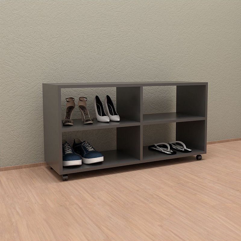 Sapateira em MDF com Espaço Para 08 Pares de Calçados - Móveis Spraiado