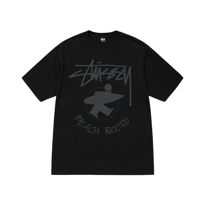 STUSSY - Camiseta Beach Roots Pigment Dyed "Preto" -NOVO- - Pineapple ...