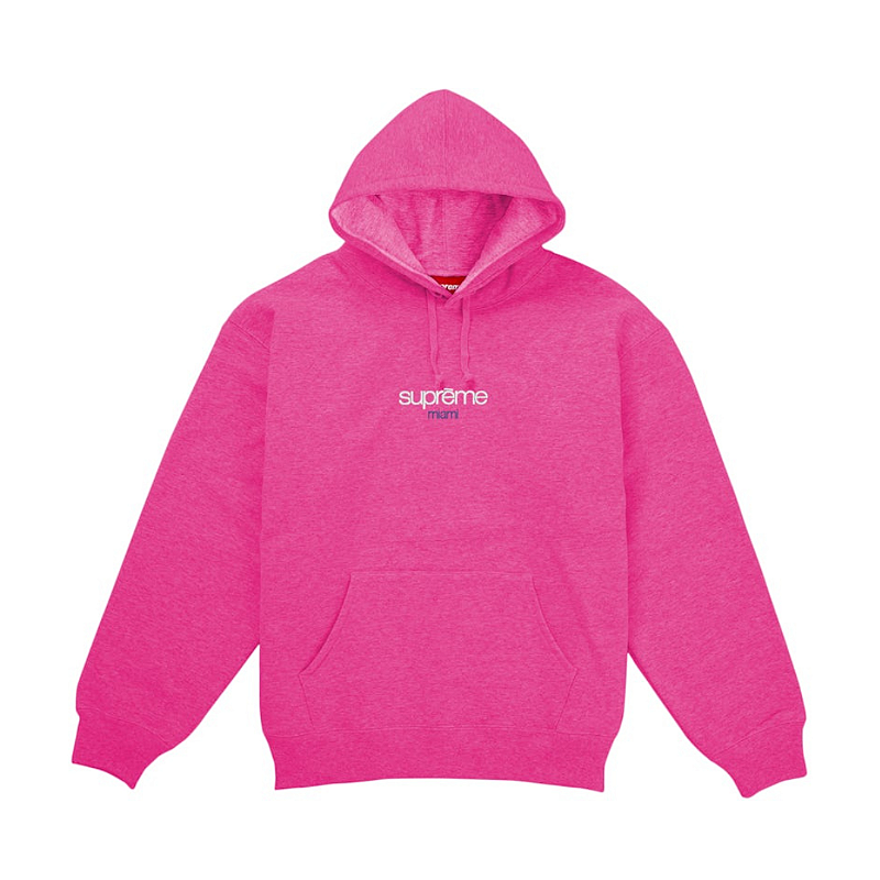 ***SUPREME - Moletom Classic Logo Miami Shop "Rosa" -NOVO- - Pineapple ...