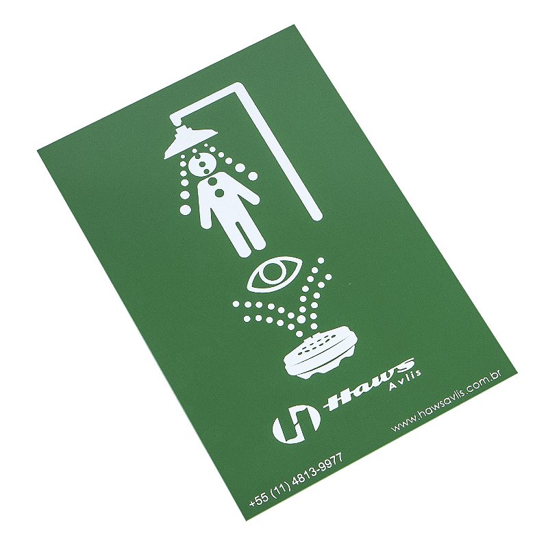 AR-17.08 Placa de Sinalização Chuveiro e lava-olhos - Haws - Loja Online