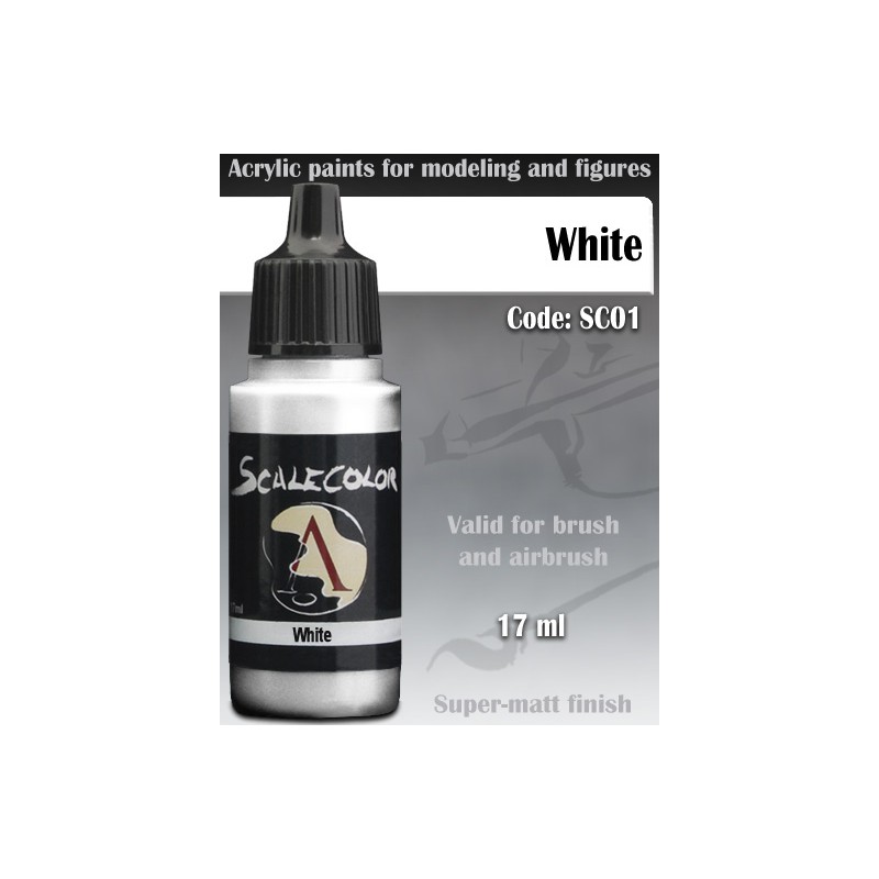 Tinta Acrílica Scalecolor - WHITE - Scale75 (17ml) - Sua loja de pintura!