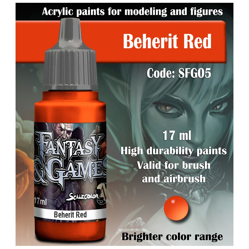 Tinta Acrílica Fantasy - BEHERIT RED - Scale75 (17ml) - Sua loja de ...