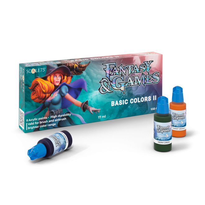 Conjunto Tintas Acrílicas Fantasy - BASIC COLORS 2 - Scale75 - Sua loja de pintura!