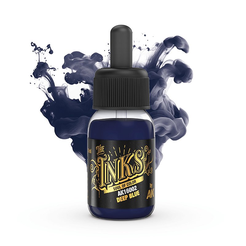 Ink Acrílica DEEP BLUE - AK Interactive (30ml) - Sua loja de pintura!