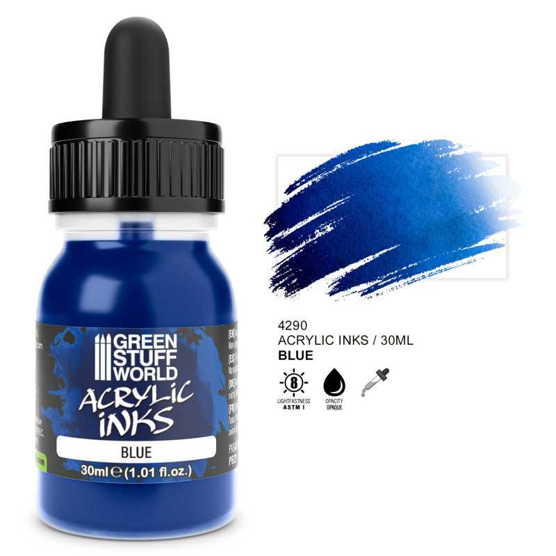 Ink Acrílica de Alta Cobertura AZUL - Green Stuff World (30ml) - Sua ...