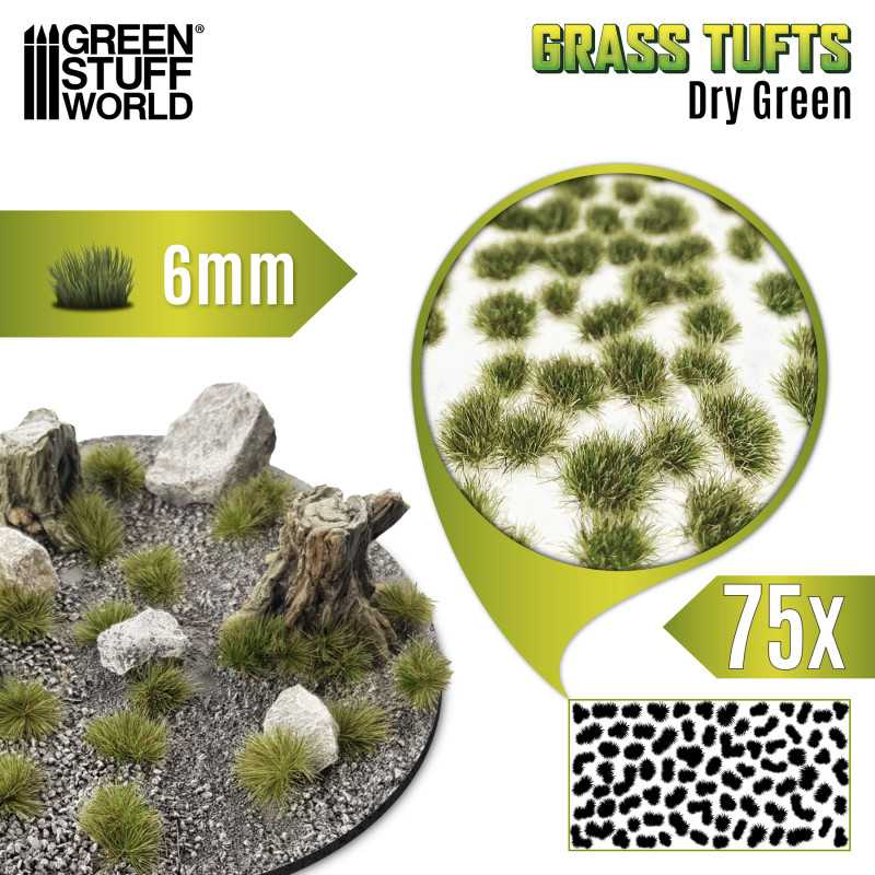 Tufos de grama VERDE SECA - Green Stuff World (6mm - XXL) - Sua loja de ...