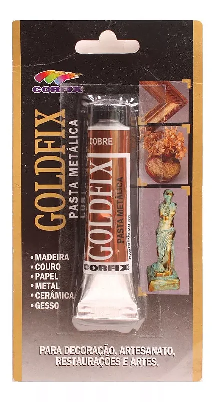 Pasta Metálica Gold Fix - COBRE - Corfix (20ml) - Sua loja de pintura!