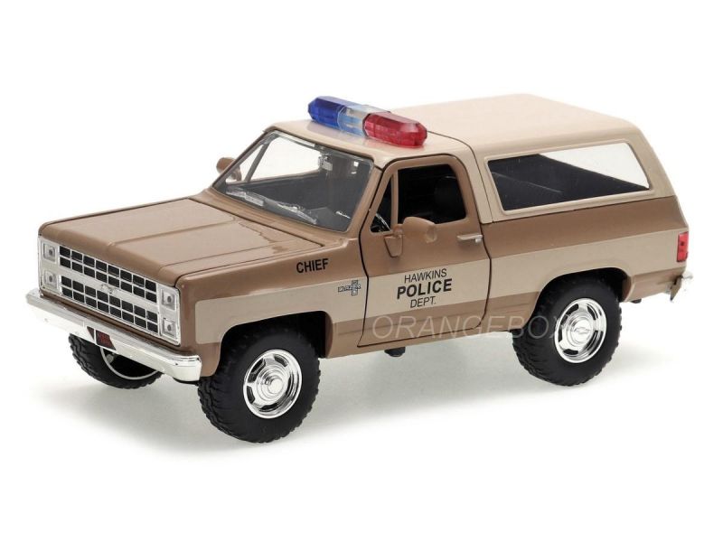 Hopper's Chevrolet Blazer Police Stranger Things Jada Toys 1:24 - 18 ...
