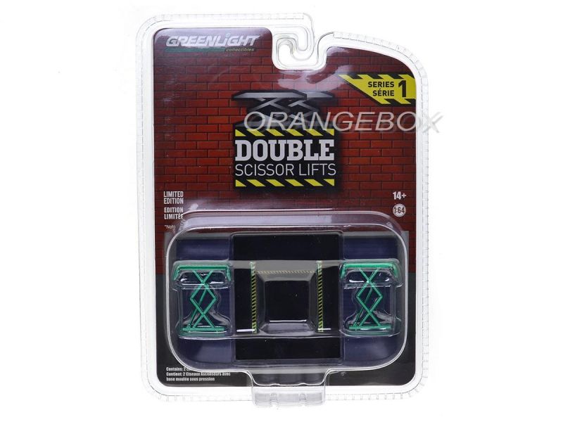 Green Machine - Double Scissor Lifts Series 1 Elevador 1:64 Greenlight ...
