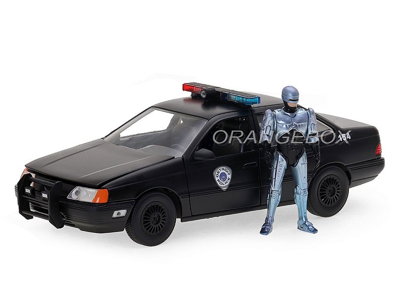 OCP Ford Taurus Detroit Police + Figura RoboCop Jada Toys 1:24 - 18 ...