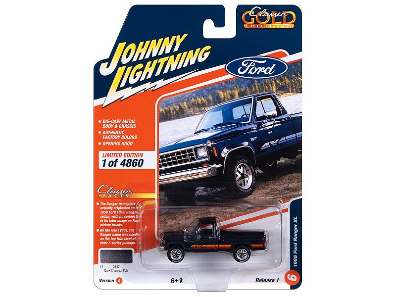Ford Ranger 1985 R1A 2023 1:64 Johnny Lightning - 19 anos! Loja on-line ...