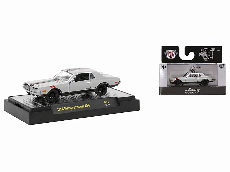 Mercury Cougar 390 1968 R74 1:64 M2 Machines - 18 anos! Loja on-line de ...
