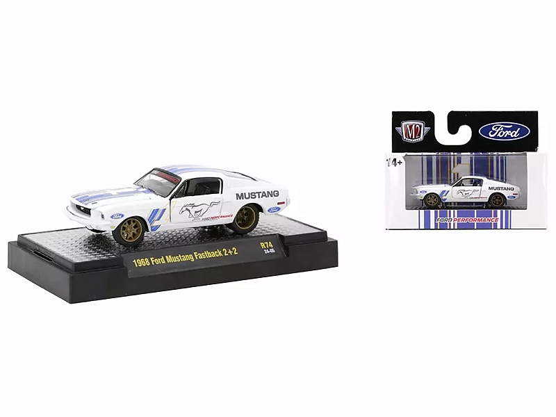 Ford Mustang Fastback 2+2 1968 R74 1:64 M2 Machines - 19 anos! Loja on ...