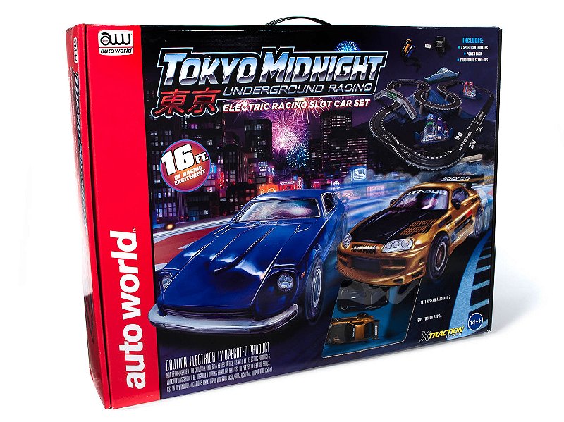 Conjunto Autorama Elétrico Slot Car Tokyo Midnight Underground Racing ...